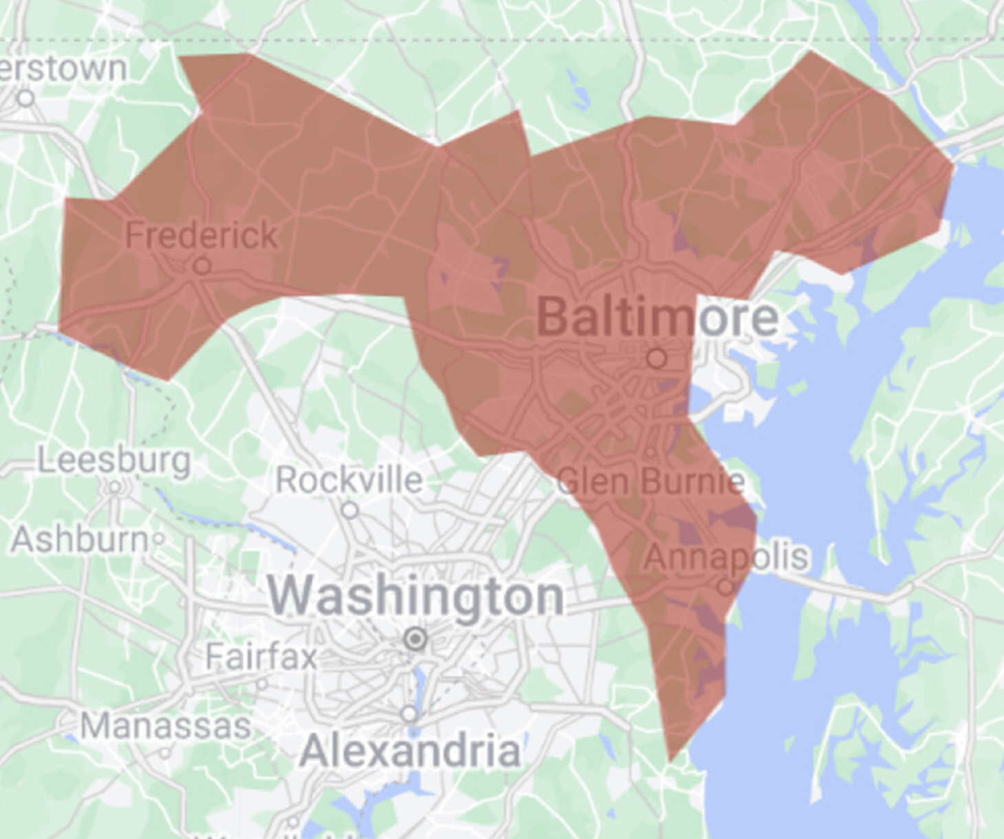 Our Baltimore Service Area | United Air Temp